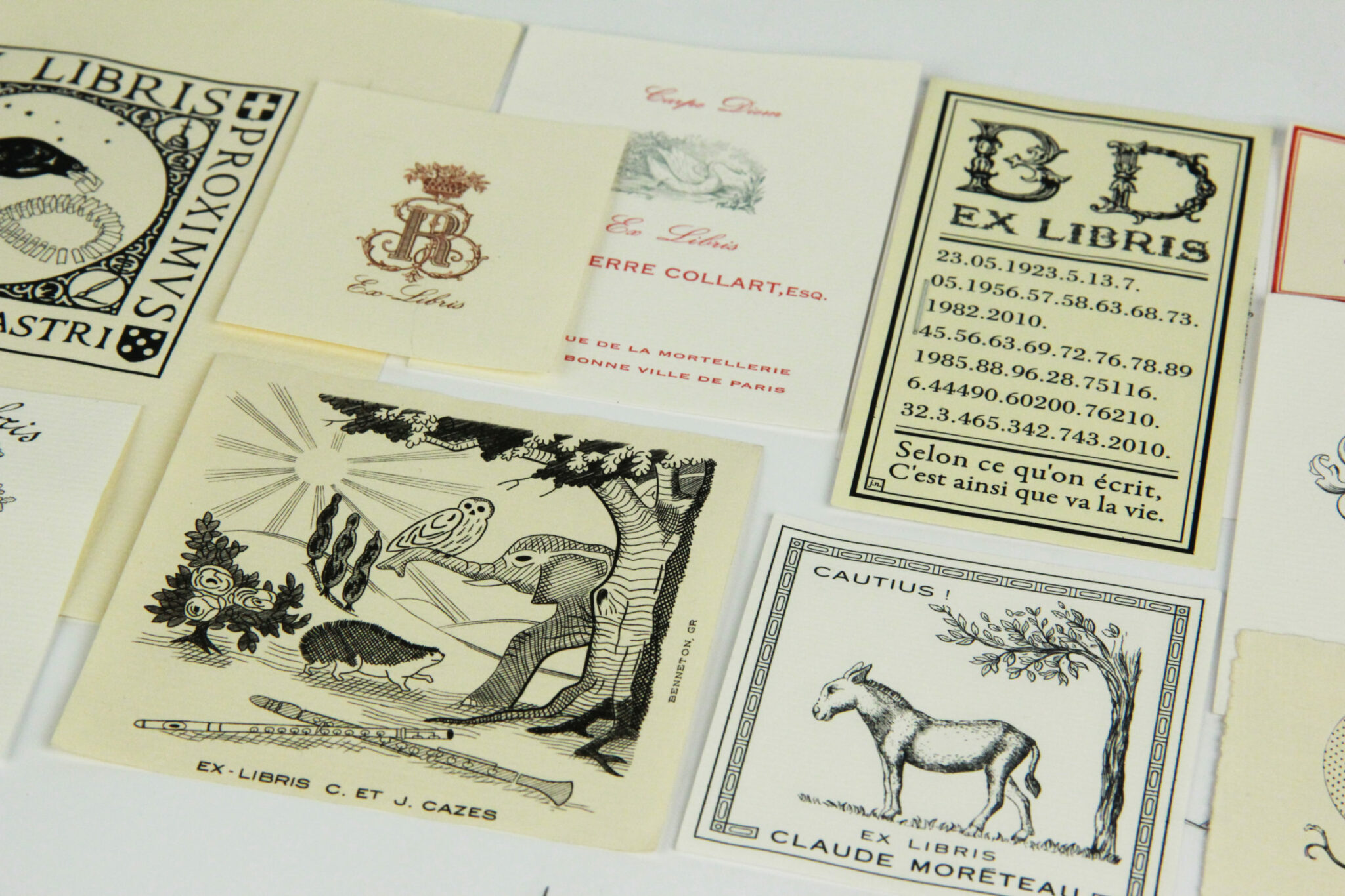 Bookplates - Benneton Graveur